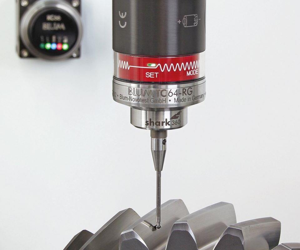 Gage Checks Part Surface Finish Before Removal from the Machine ...